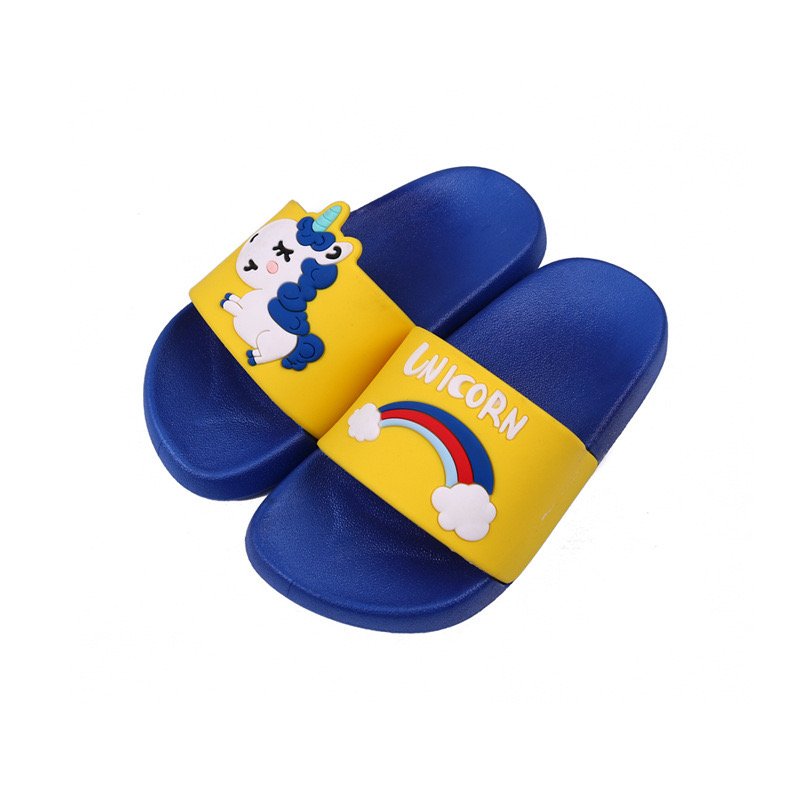 Dark blue rubber Leena comfy slides for boys - Leenababies